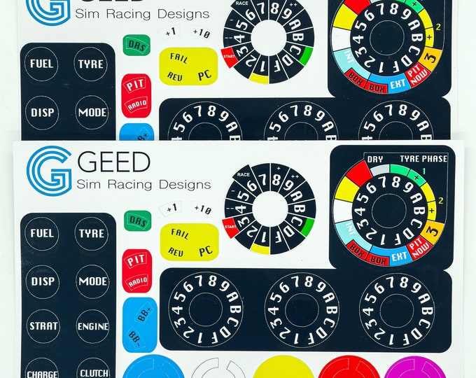 Red Bull F1 Steering Wheel Stickers - Etsy