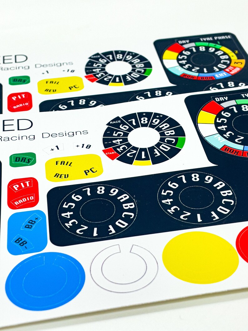 Red Bull F1 Steering Wheel Stickers - Etsy