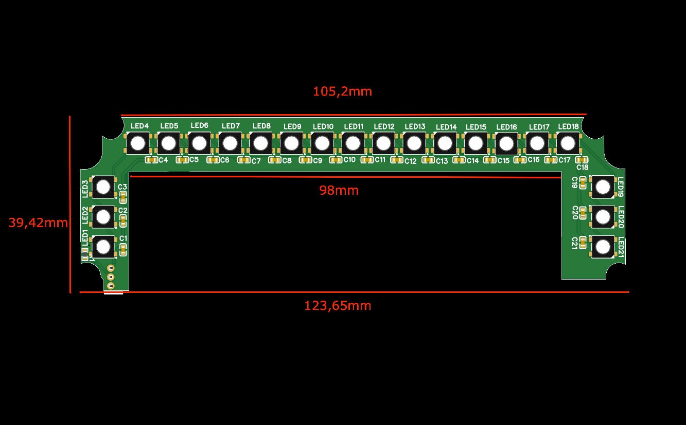 PCB RGB Rpm Lights for Mercedes F1 Steering Wheel DIY - Etsy