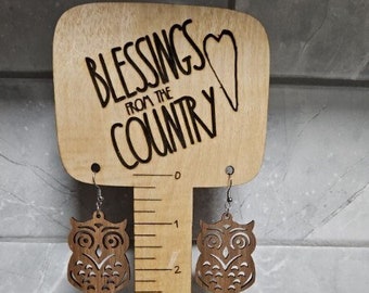 Earring Display Stand Holder SVG With Measurement Digital File ...