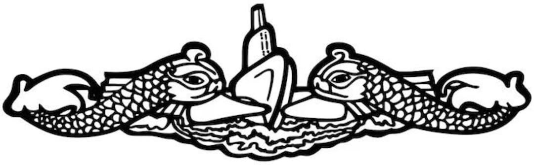 Submarine Warfare Insignia - US Navy - Submarine Dolphins - Etsy