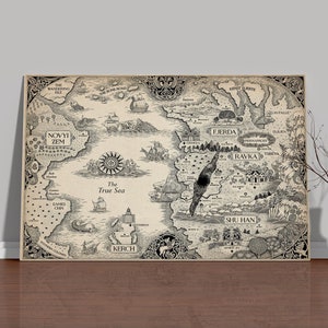 Map of the Grishaverse , Grisha Trilogy Map Scroll, Shadow and Bone ...