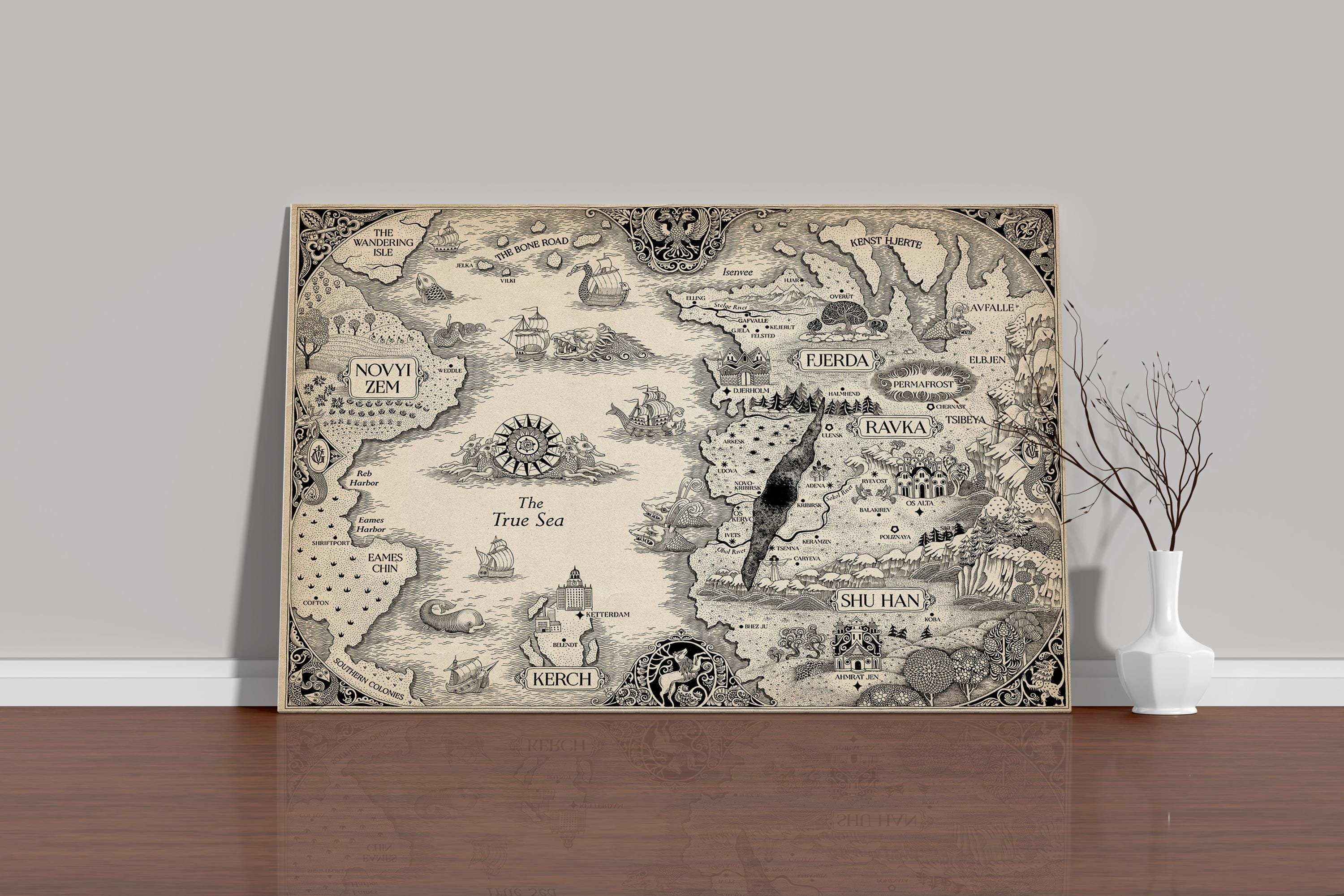 Map of the Grishaverse , Grisha Trilogy Map Scroll, Shadow and Bone ...