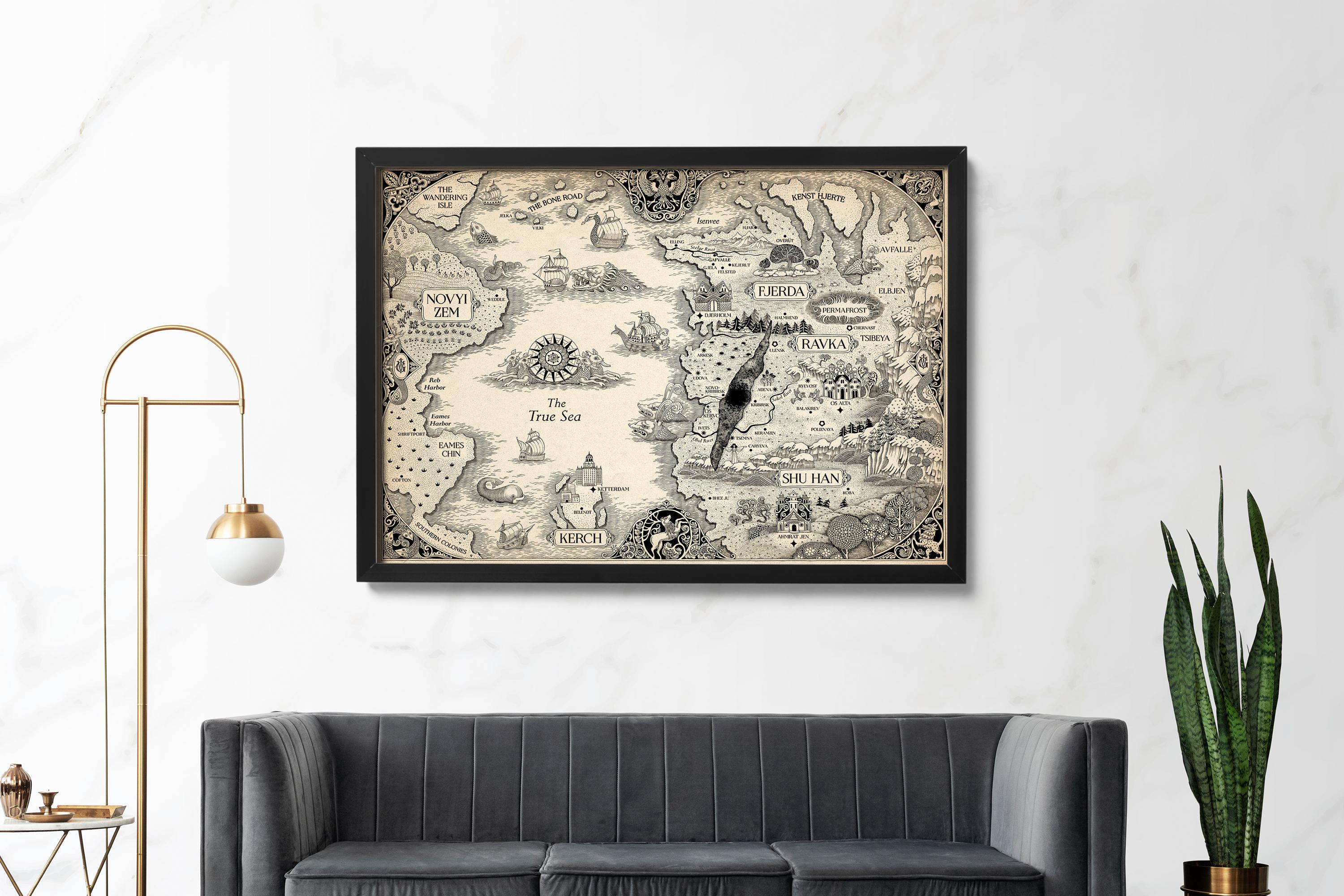 Map of the Grishaverse , Grisha Trilogy Map Scroll, Shadow and Bone ...