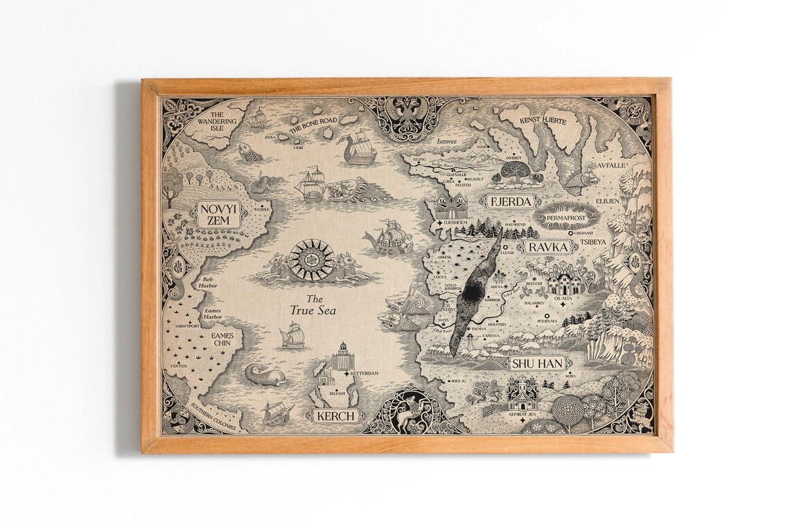 Map of the Grishaverse , Grisha Trilogy Map Scroll, Shadow and Bone ...