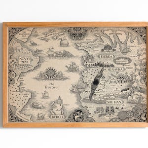 Map of the Grishaverse , Grisha Trilogy Map Scroll, Shadow and Bone ...