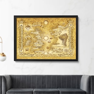 ACOTAR World Map From the Court of Thorns and Roses Series Written by ...