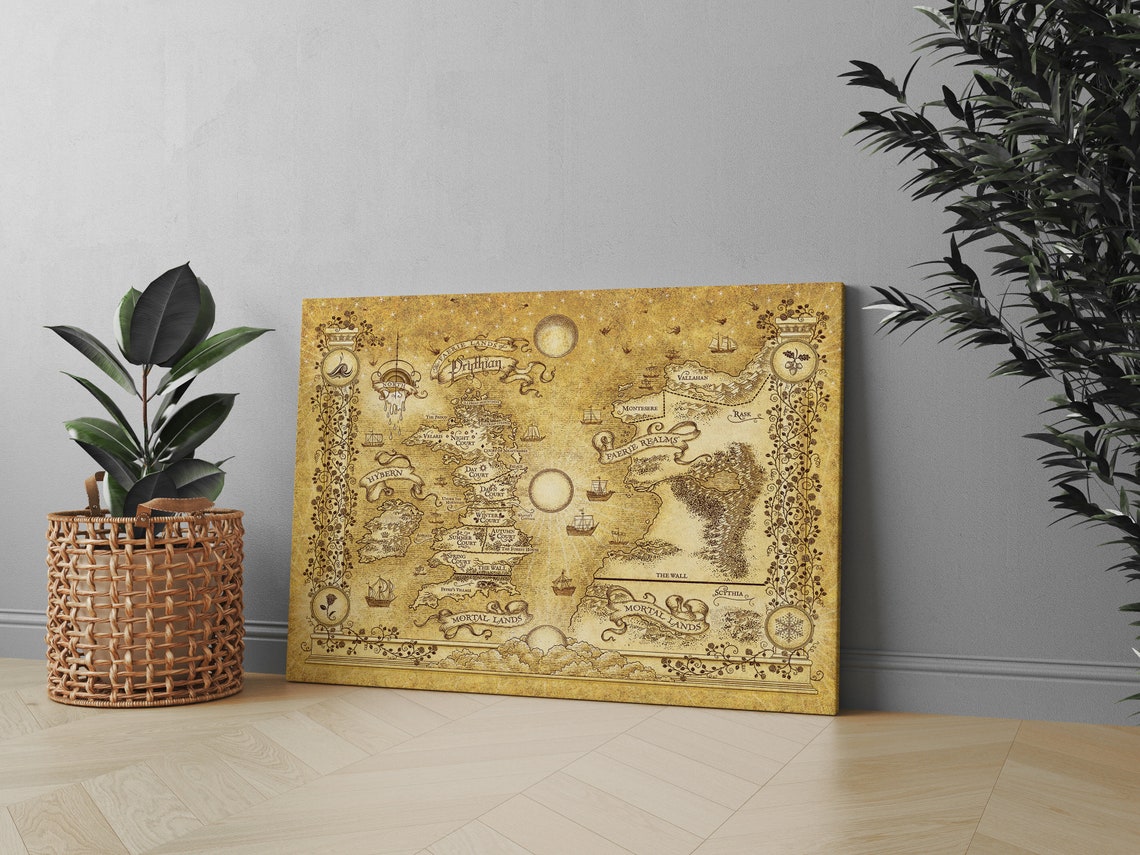 ACOTAR World Map From the Court of Thorns and Roses Series Written by ...