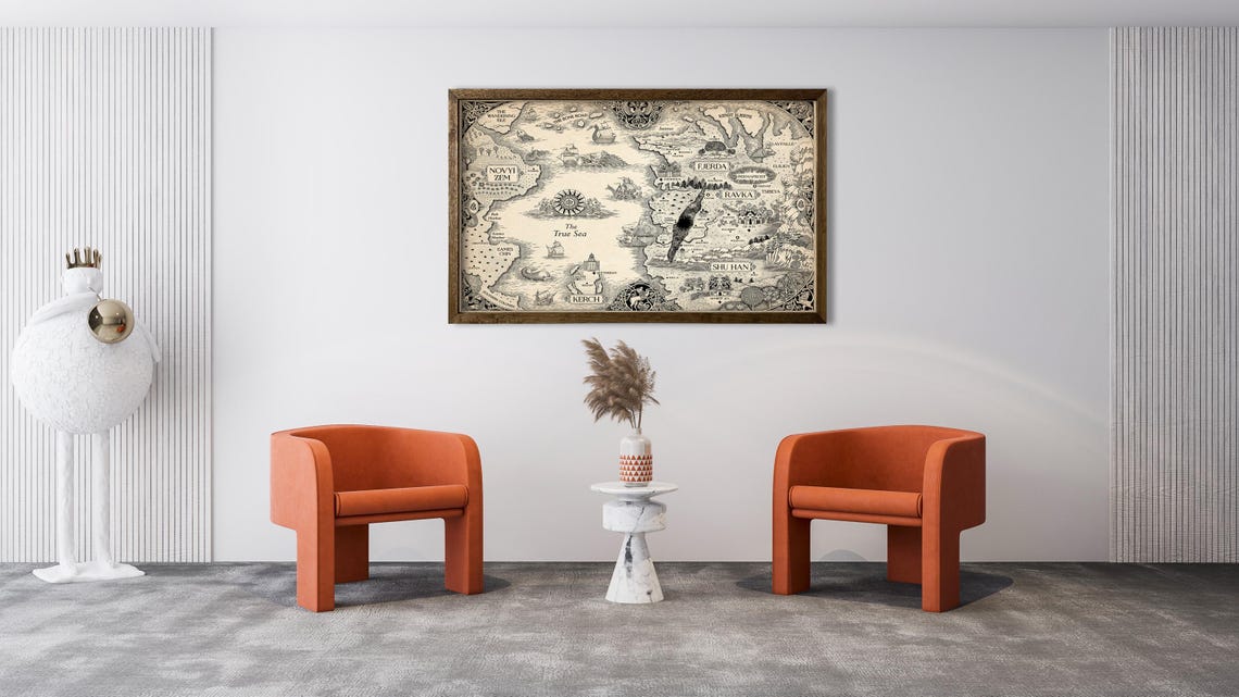 Map of the Grishaverse , Grisha Trilogy Map Scroll, Shadow and Bone ...