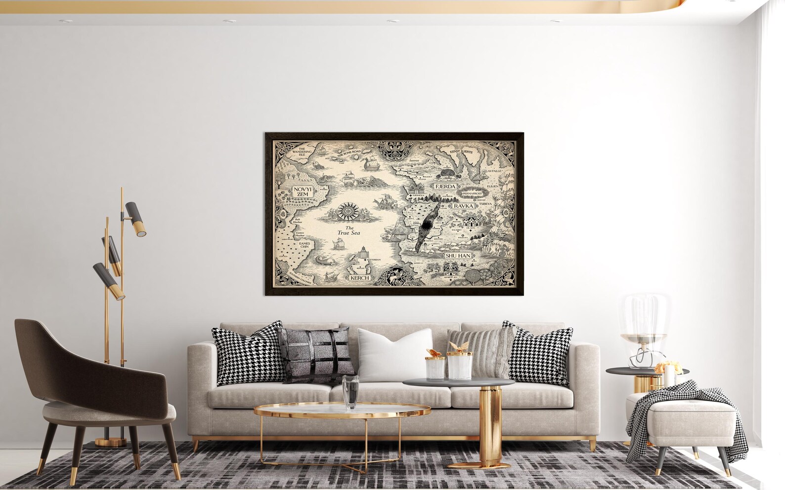 Map of the Grishaverse , Grisha Trilogy Map Scroll, Shadow and Bone ...