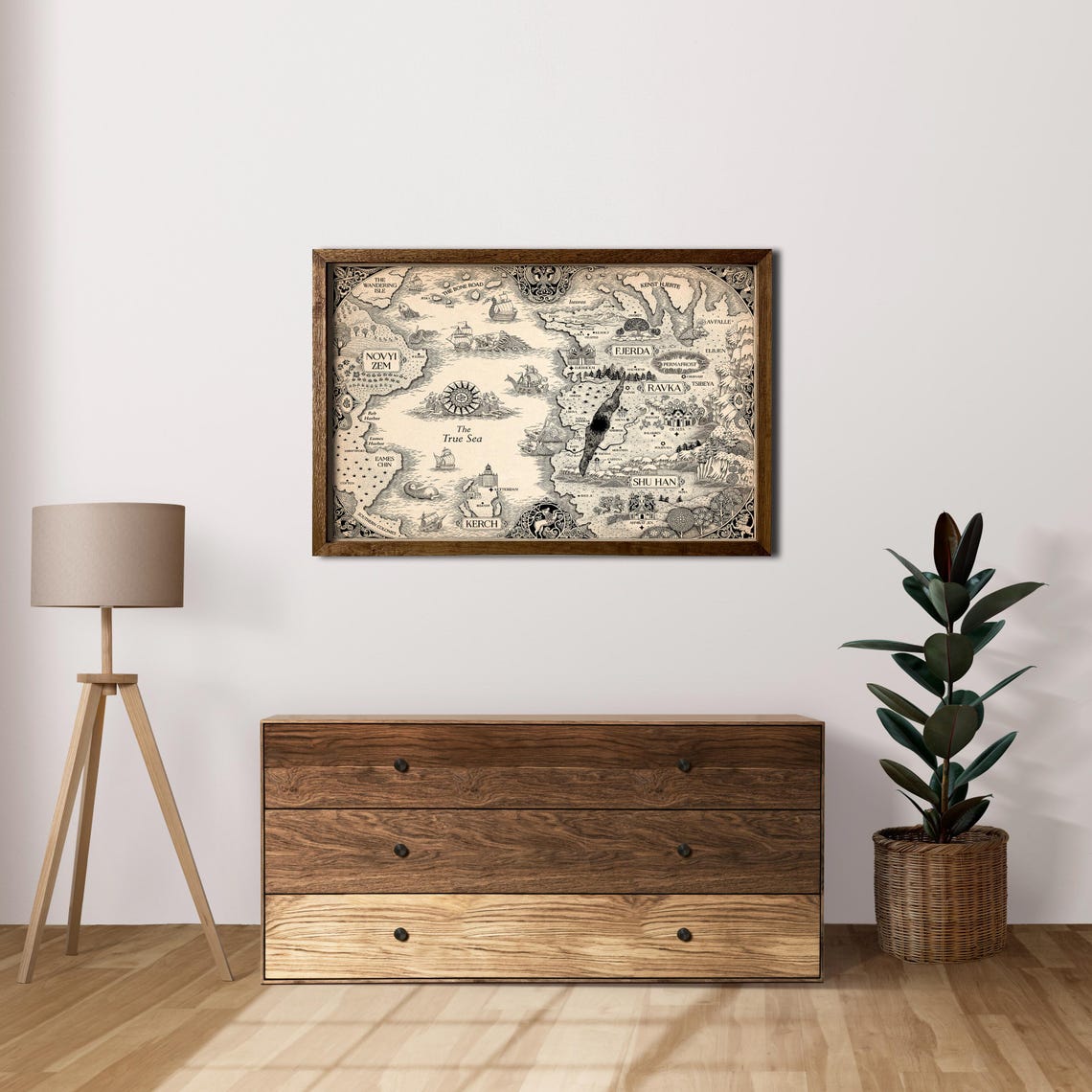 Map of the Grishaverse , Grisha Trilogy Map Scroll, Shadow and Bone ...