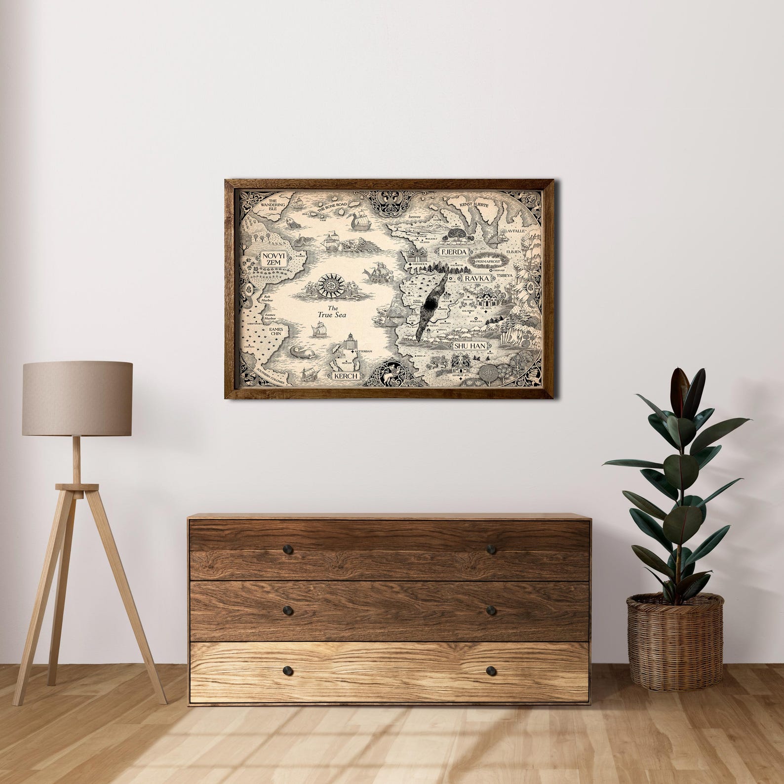 Map of the Grishaverse , Grisha Trilogy Map Scroll, Shadow and Bone ...