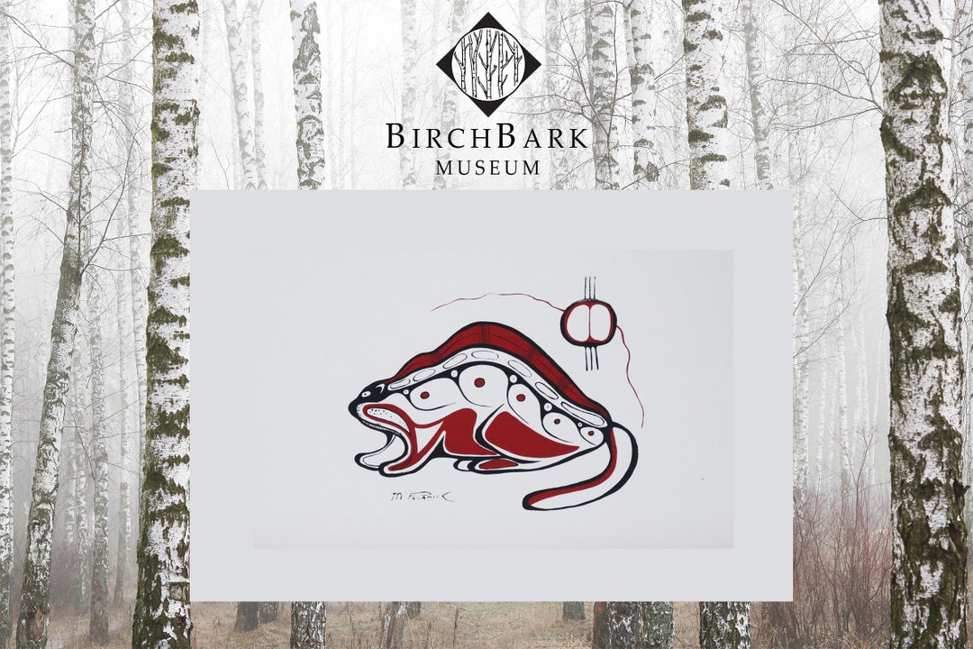 Vintage Rare 1970's Ojibway Art Martin Panamick Beaver Woodland Studios ...