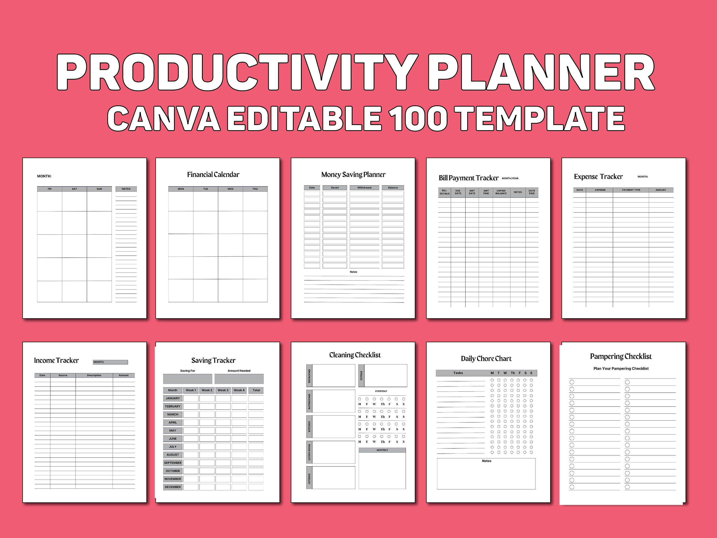 Productivity Planner Printable Daily Productivity Pdf Ultimate Life ...