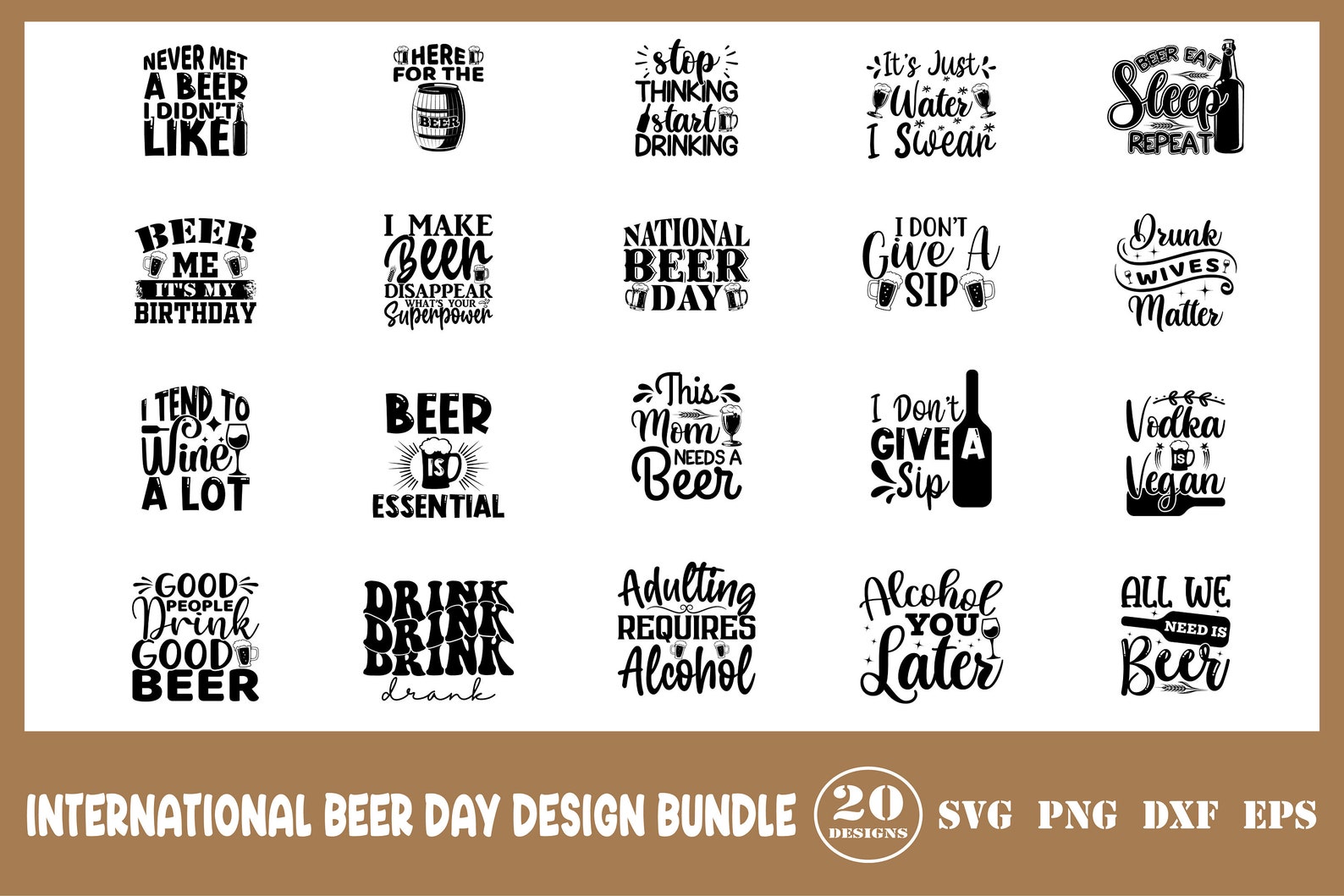Beer Svg Bundle, Beer Mugs Svg Png, Beer Quotes Svg, Drink Svg, Beer ...
