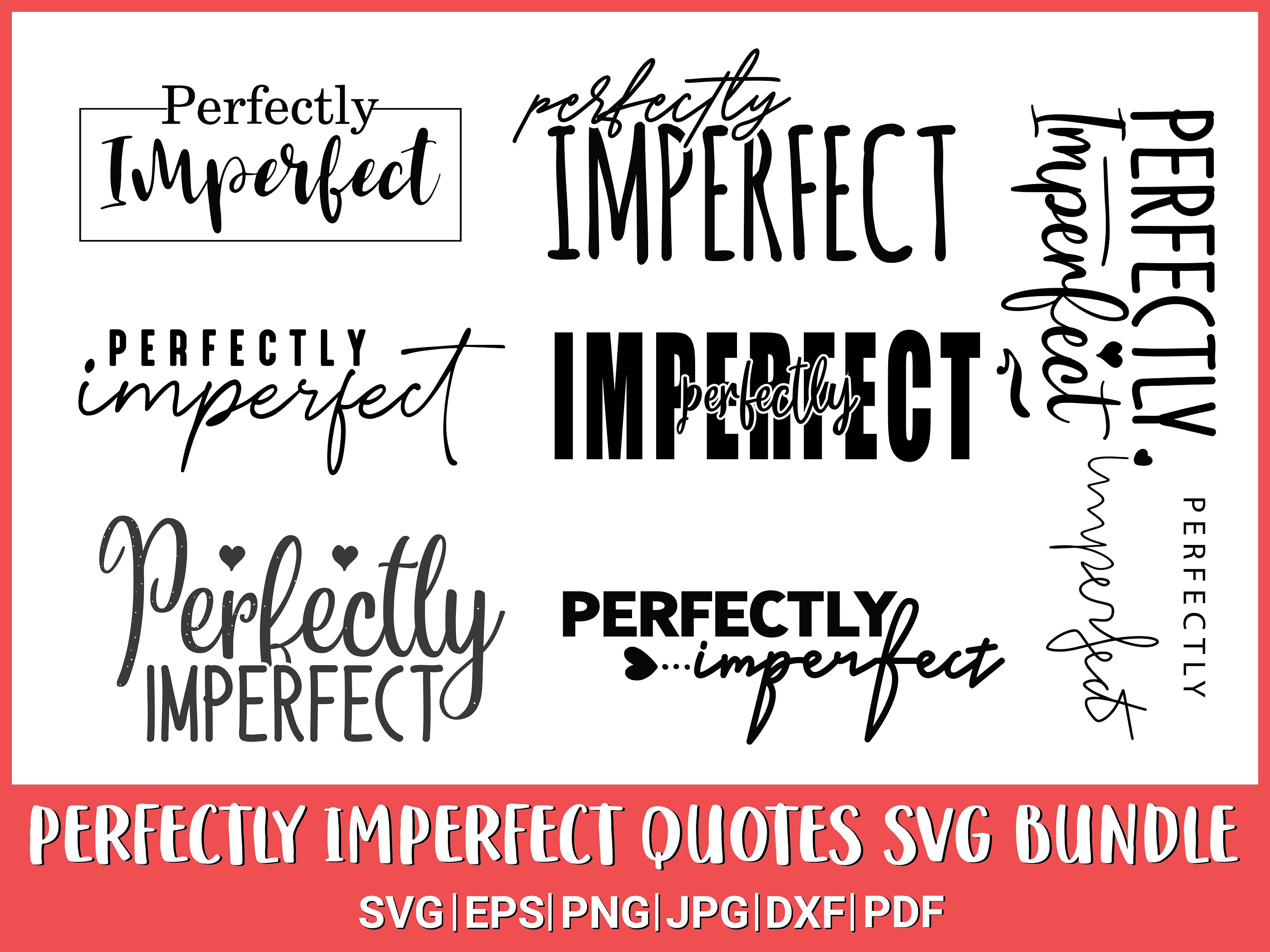 Perfectly Imperfect SVG Bundle Christian Svg Religious Svg - Etsy