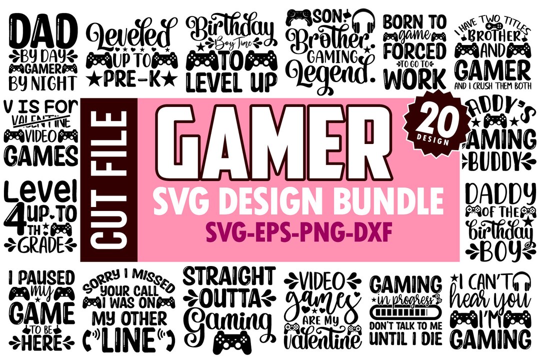 Gamer Svg, Gamer Svg Bundle, Gaming Svg Bundle, Gaming Svg, Game Pad ...