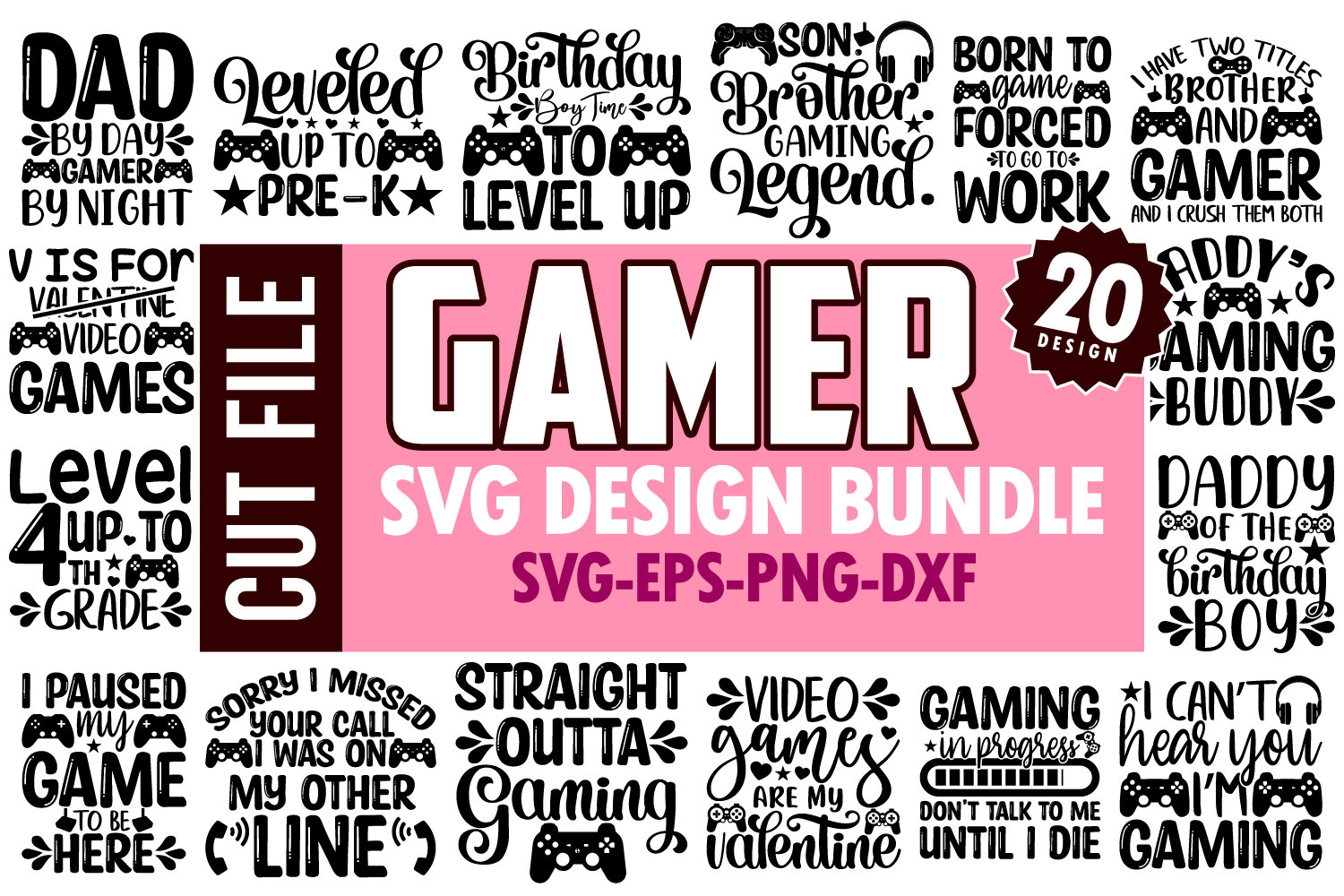 Gamer Svg, Gamer Svg Bundle, Gaming Svg Bundle, Gaming Svg, Game Pad ...