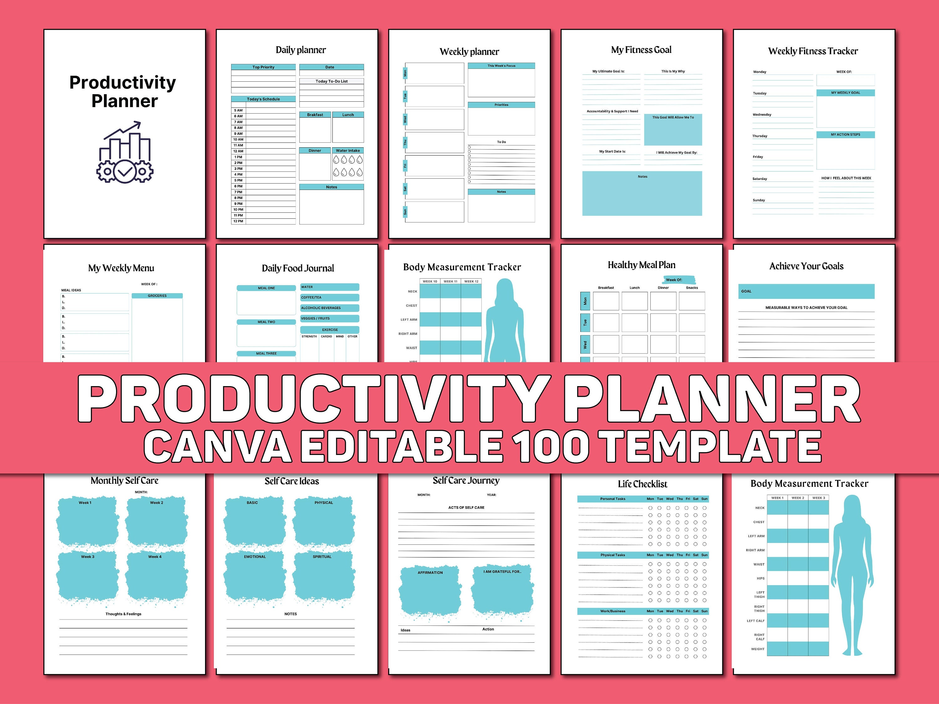 Productivity Planner Printable Daily Productivity Pdf Ultimate Life ...