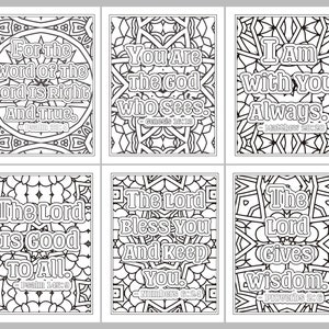 20+ Bible Verse Coloring Pages, Faith Based Coloring Book, Bible Verse ...