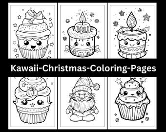Kawaii Coloring Pages 50 Pages Cute Coloring Pages for Kids and Adults ...