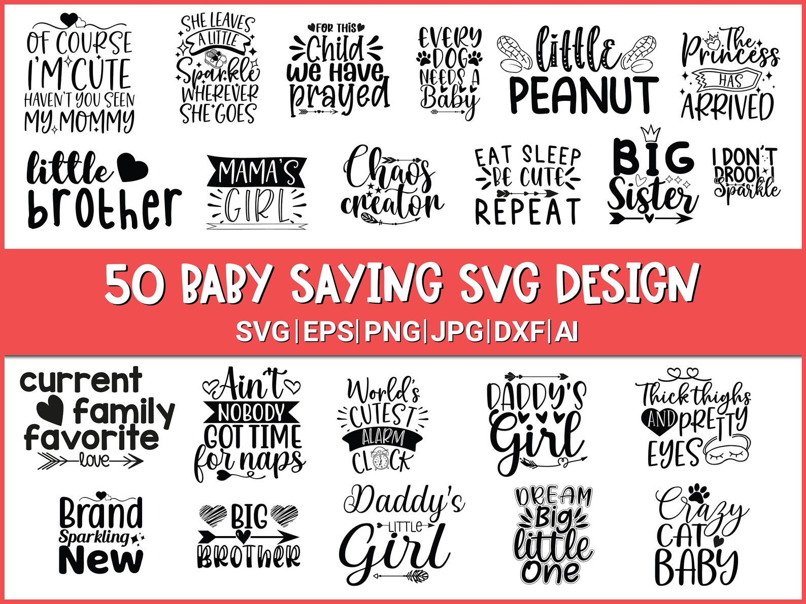 Baby Svg Bundle, Funny Baby Svg, Baby Newborn Svg, Baby Quote Svg, Baby ...