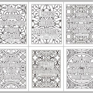 20+ Bible Verse Coloring Pages, Faith Based Coloring Book, Bible Verse ...
