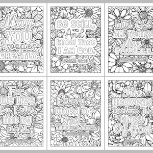Scripture Coloring Pages, Faith Based Coloring Book, Bible Verse ...
