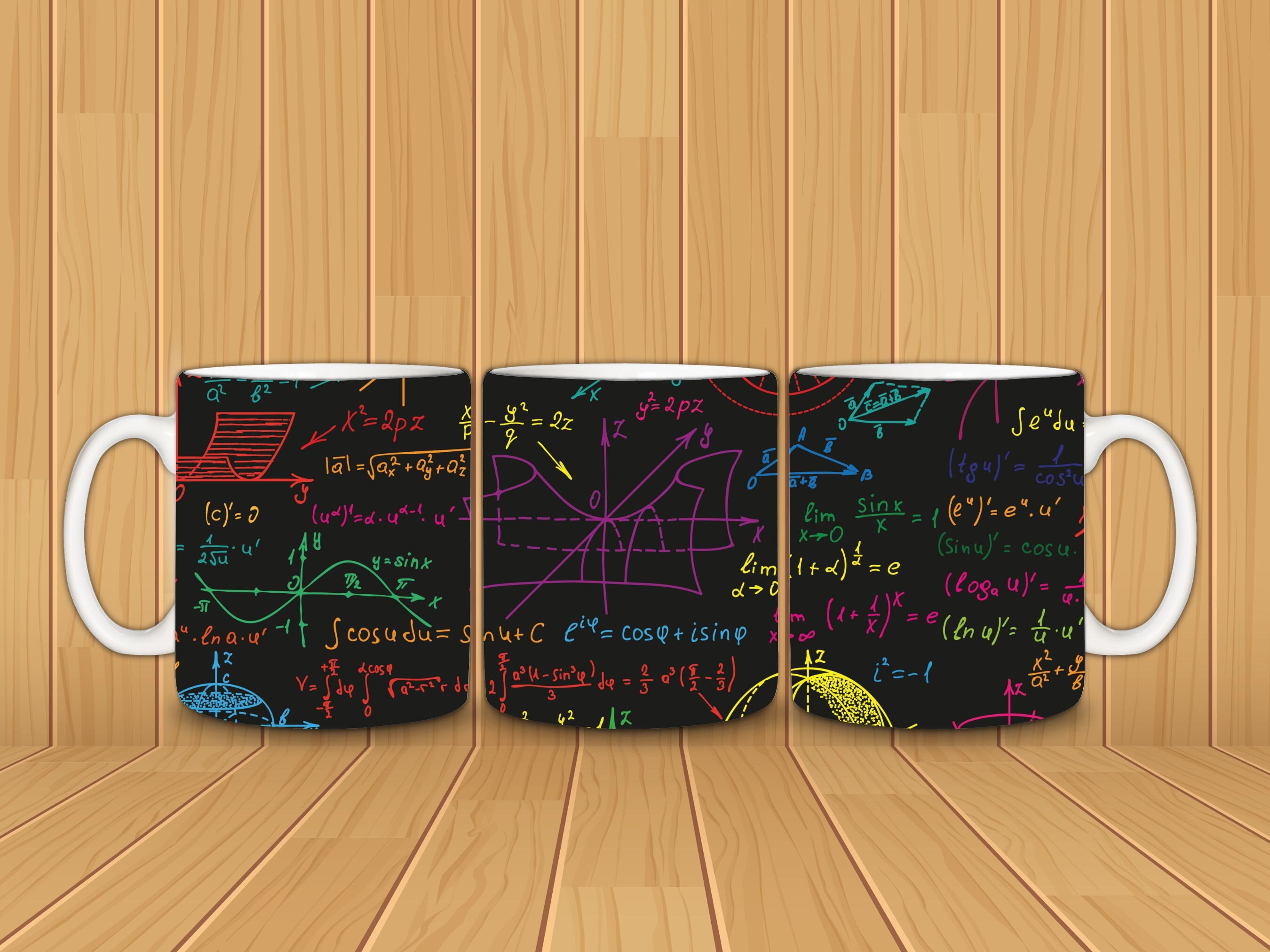 20 Math Sign Mug Wrap PNG Sublimation Design Bundle Coffee Cup Instant ...