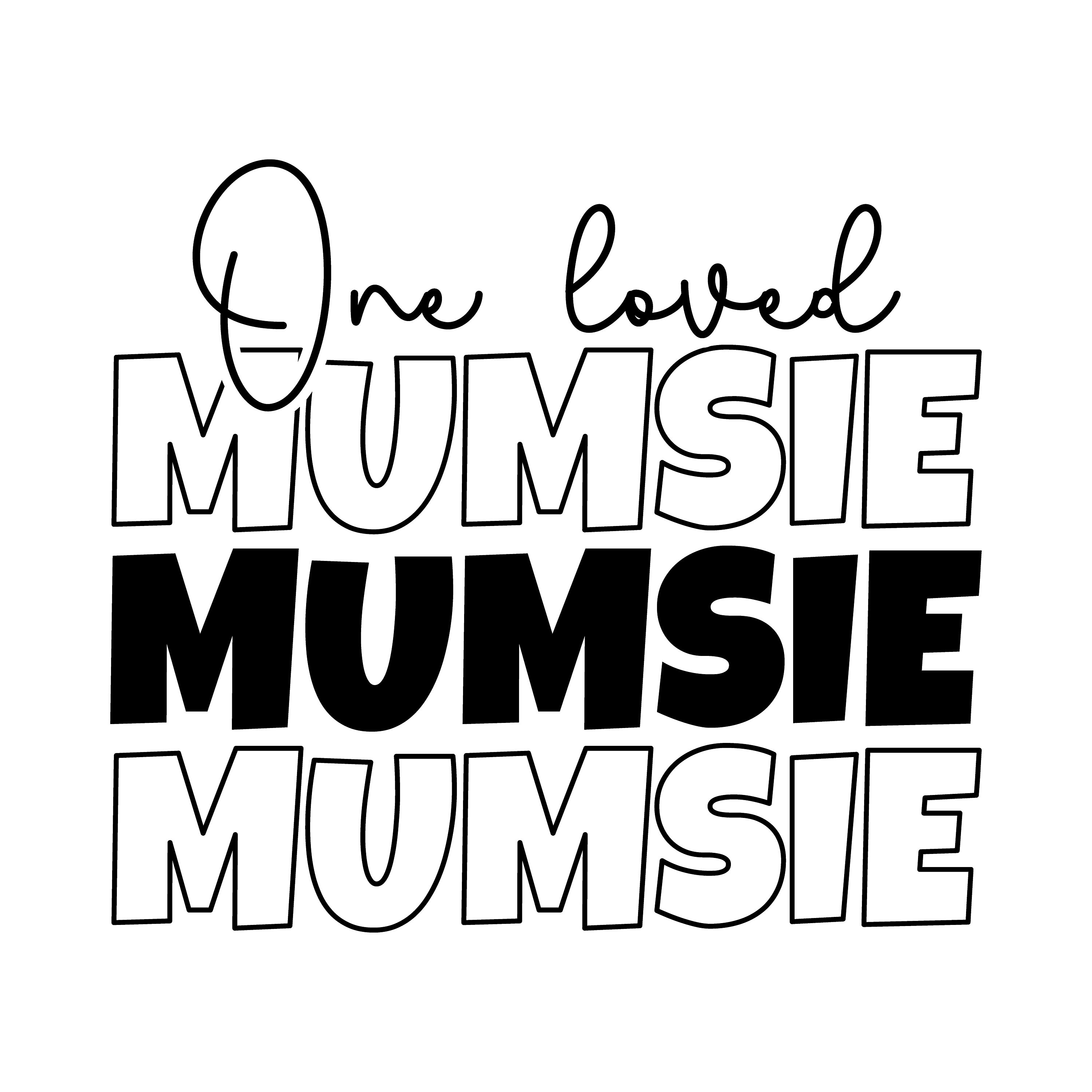 One Loved Mumsie Svg, Svg File for Cricut, One Loved Mom Svg, Mom Svg ...
