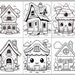 50 Kawaii Tiny Houses Coloring Book, Coloring Pages to Relax and Unwind ...