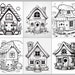 50 Kawaii Tiny Houses Coloring Book, Coloring Pages to Relax and Unwind ...