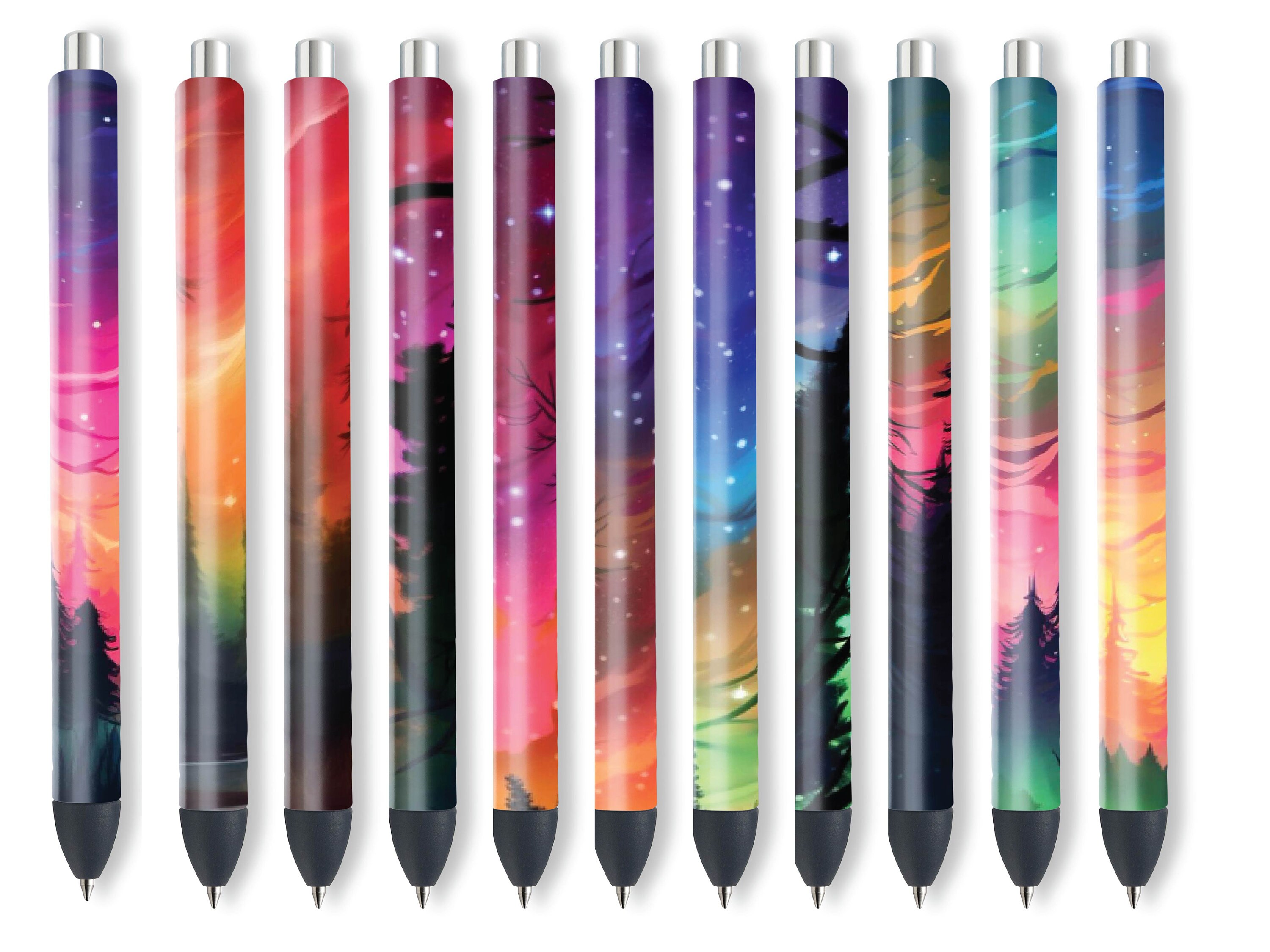 20 Northern Lights Pen Wrap Bundle, Pen Wrap Sublimation Designs, Pen ...