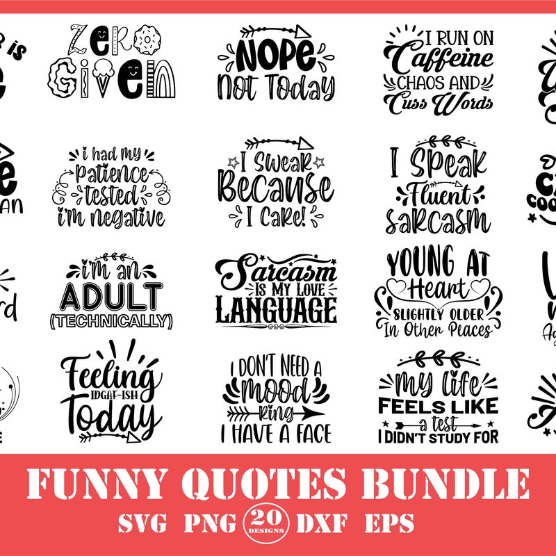 Funny Quotes Svg - Etsy