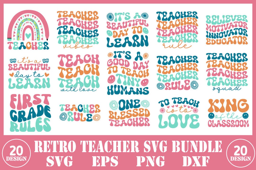 Back to School Svg | Teacher Clipart | Retro Teacher Life Svg | Back to ...