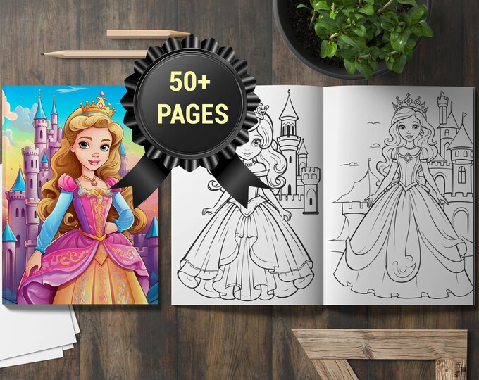 Princess Coloring Pages for Kids, 100 Coloring Pages, Princess Coloring ...