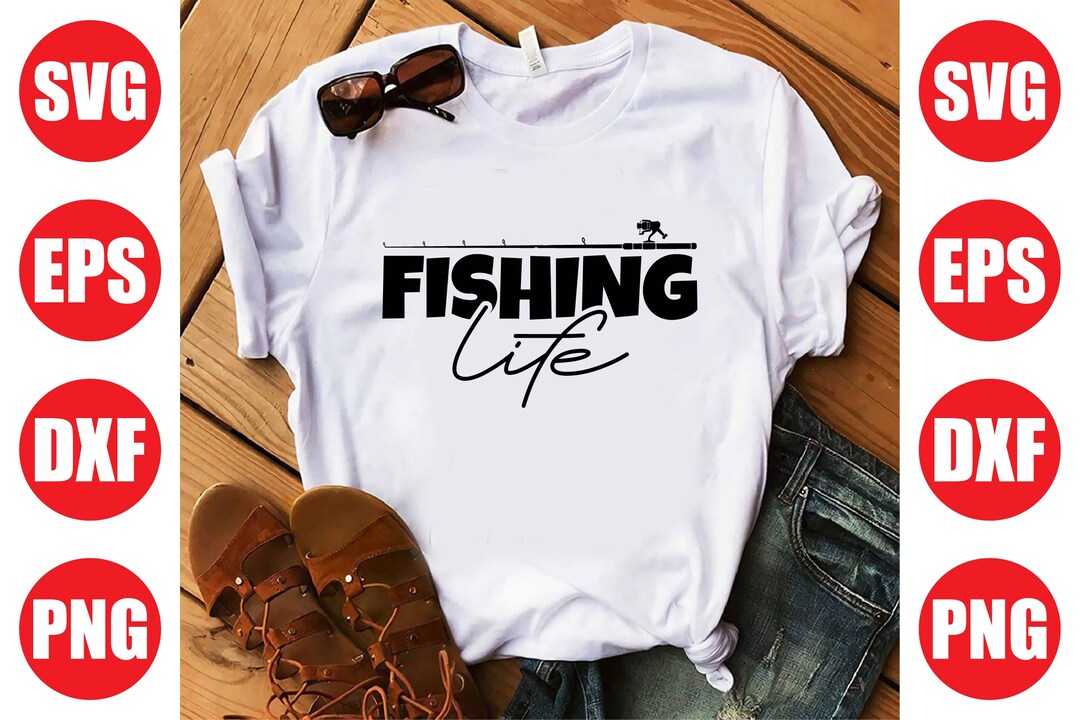 Fishing Svg, Fish Hook Svg, Fisherman Svg, Fish Silhouette, Fishing ...