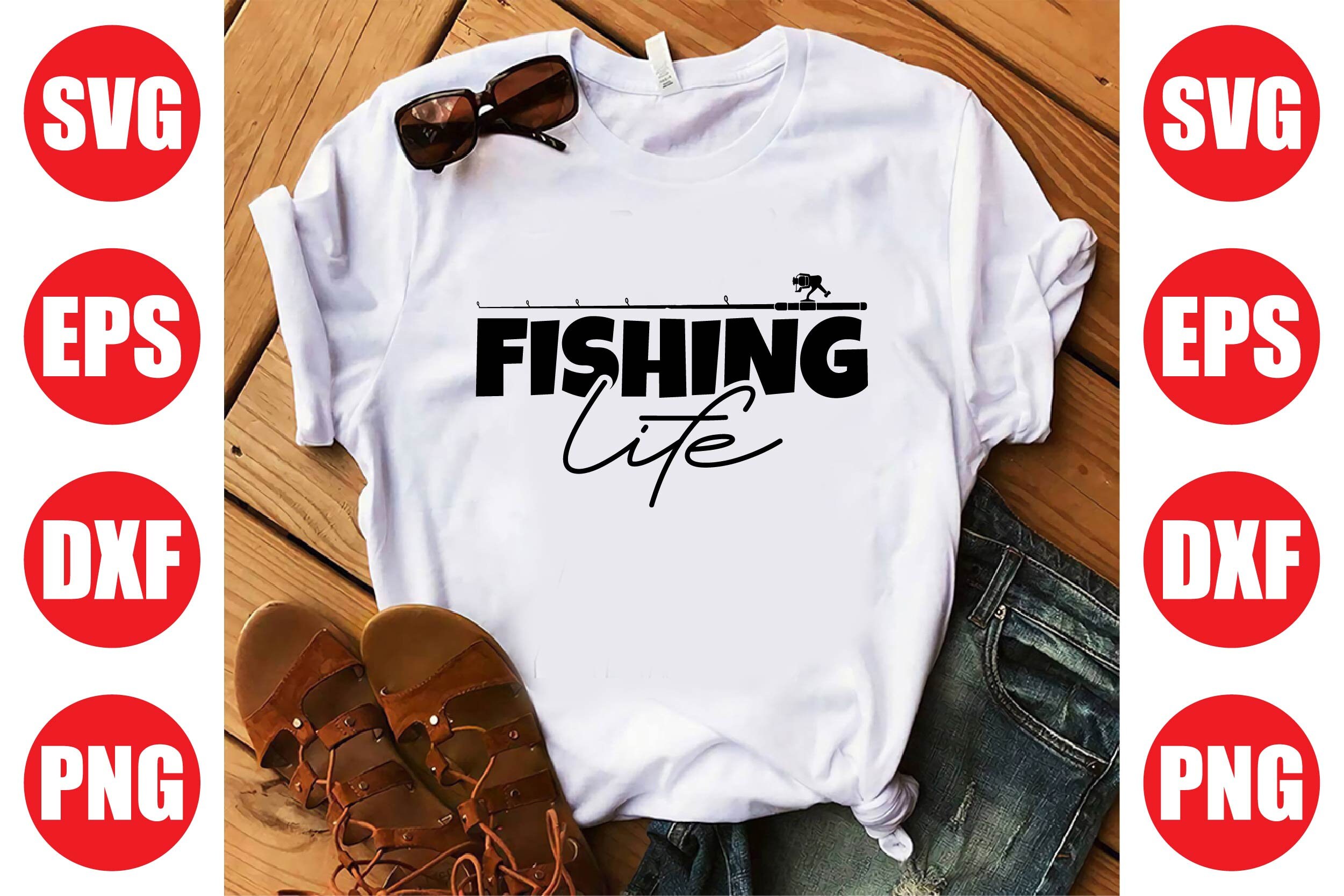 Fishing Svg, Fish Hook Svg, Fisherman Svg, Fish Silhouette, Fishing ...