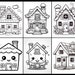 60 Kawaii Tiny Houses Coloring Book, Coloring Pages & 8 Covers to Relax ...