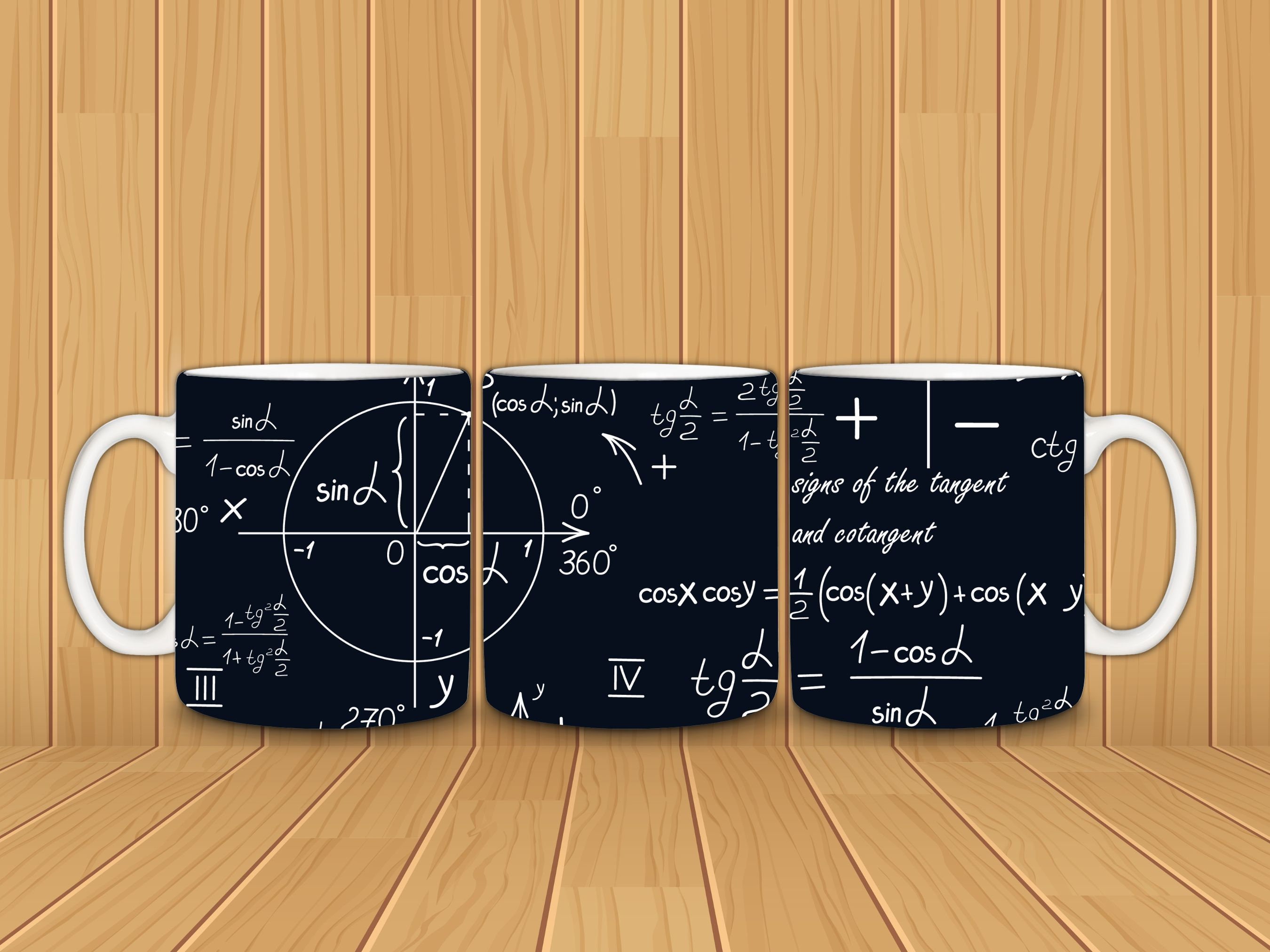 20 Math Sign Mug Wrap PNG Sublimation Design Bundle Coffee Cup Instant ...