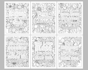 Bible Verse Scripture Coloring Book, Faith Based Coloring Book, Bible ...