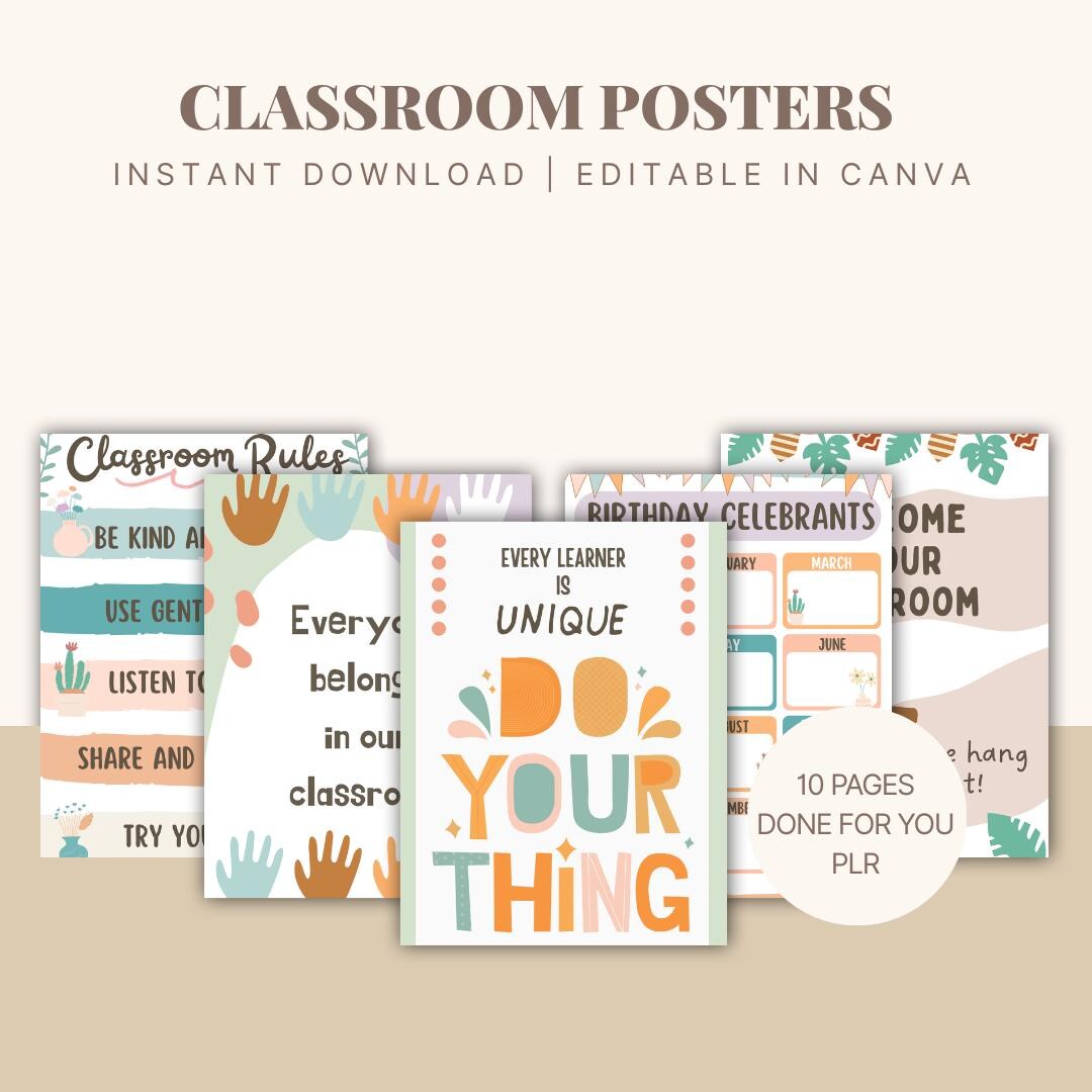 Classroom Posters Bundle | Intro Price - Limited Time Only! - Etsy