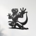 Karate Lizard Metal Wall Art, Karateman Lizard Wall Sign, Surreal ...