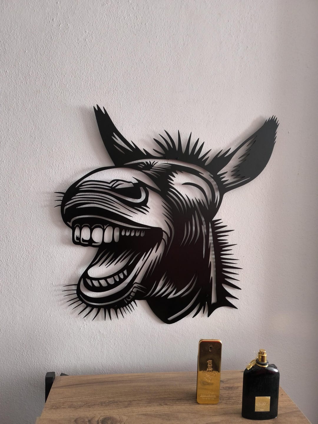 Laughing Donkey Metal Wall Art | Farmhouse Wall Decor | Animal Lover ...