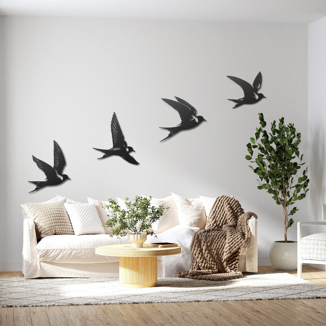 Birds Metal Wall Art, Birds Metal Sign, Birds Wall Decor, Birds Metal ...