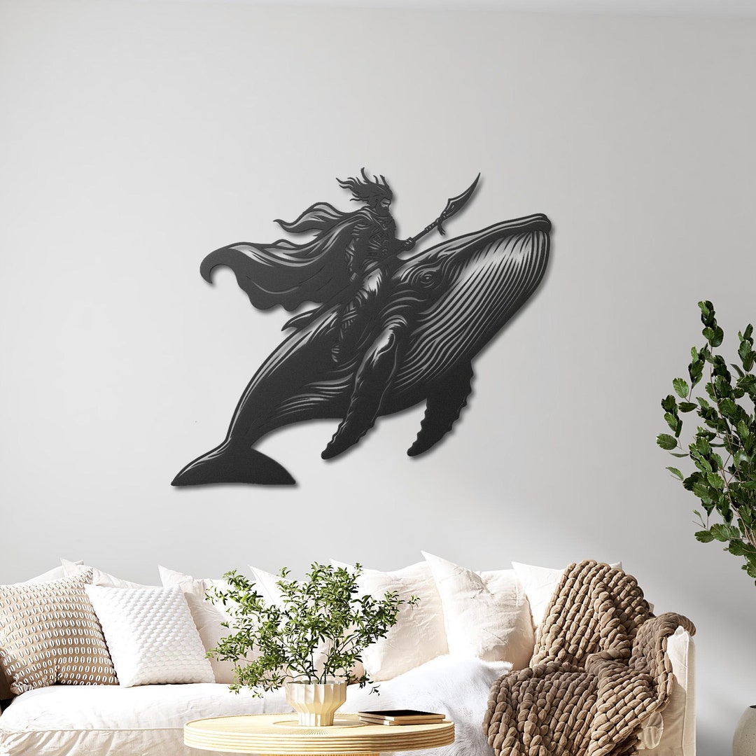 King of Atlantis Wall Art, Fantastic Naval Warrior Art, Warrior on ...