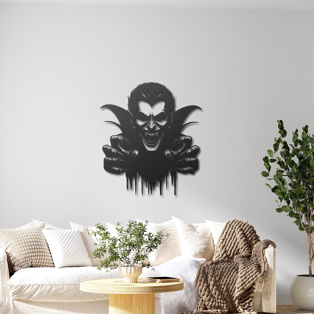 The Vampire Metal Wall Decor, Gothic Vampire Wall Art, Bloodsucker ...
