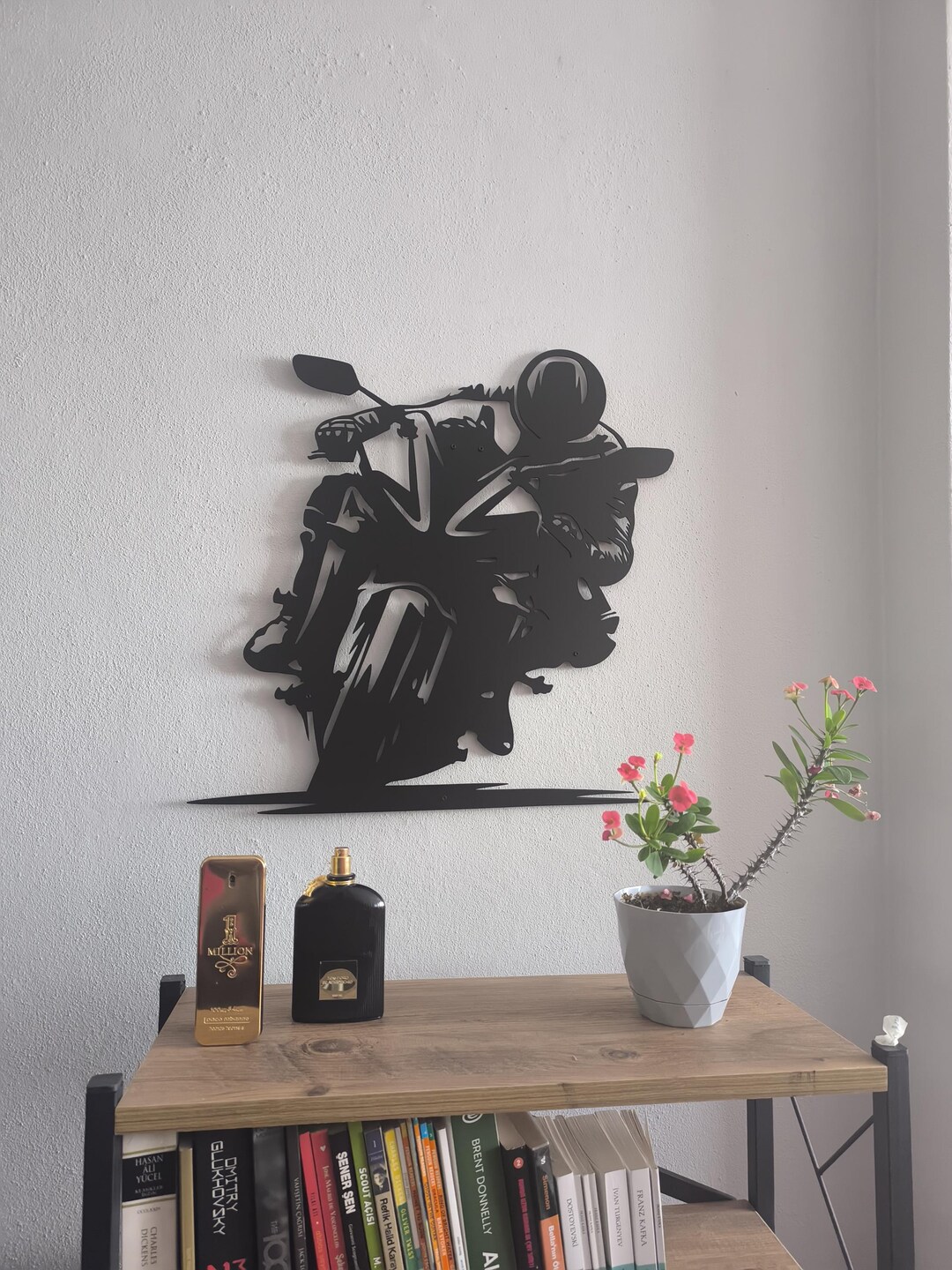 Motogp Rider Metal Wall Art, Motorcycle Racing Decor, Garage Sign for ...