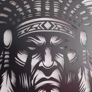 Native Americans Decor, Red Indian Metal Wall Decor, Eskimo Metal Sign ...