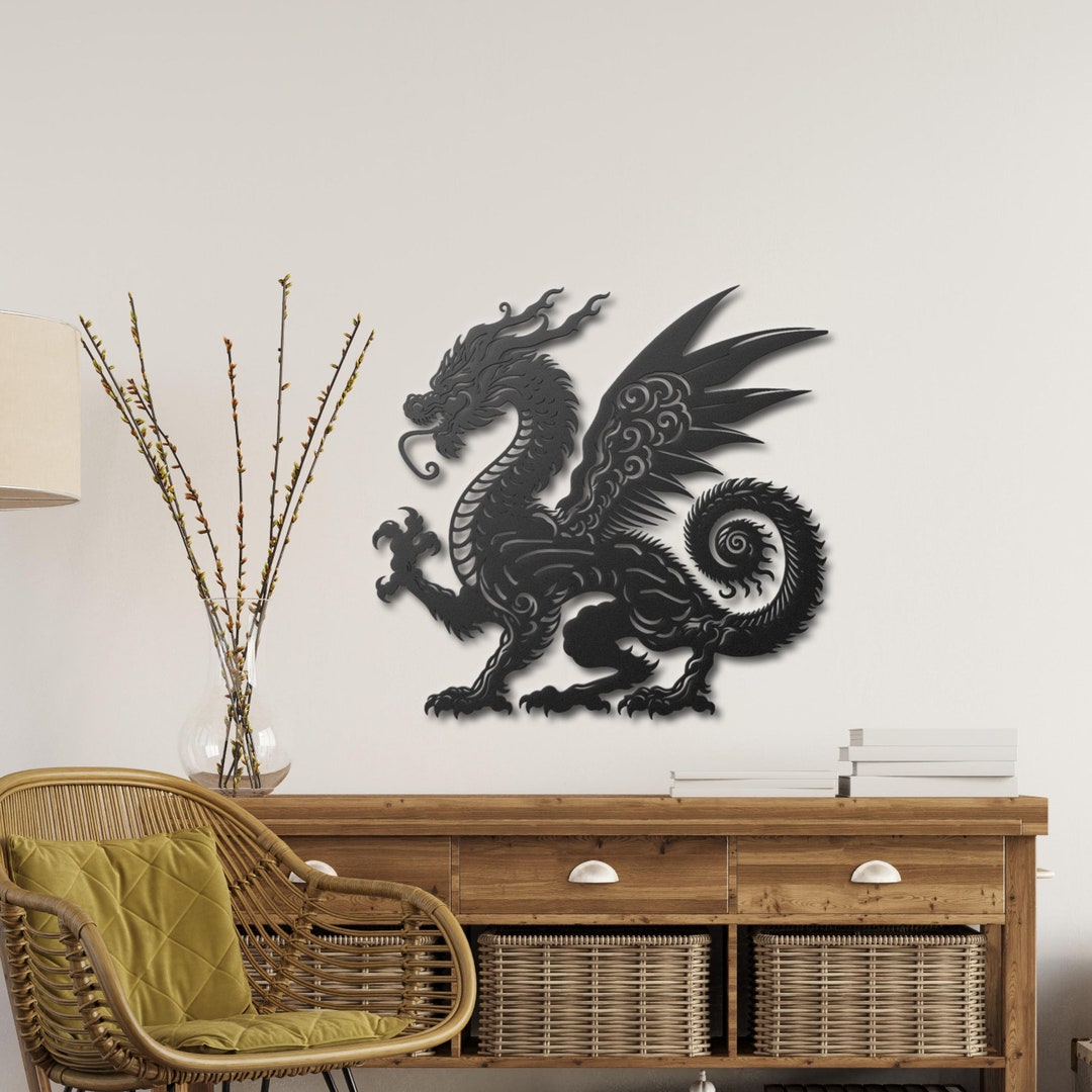 Dragon Metal Wall Art, Chinese Dragon Metal Wall Art, Dragon Wall Decor ...